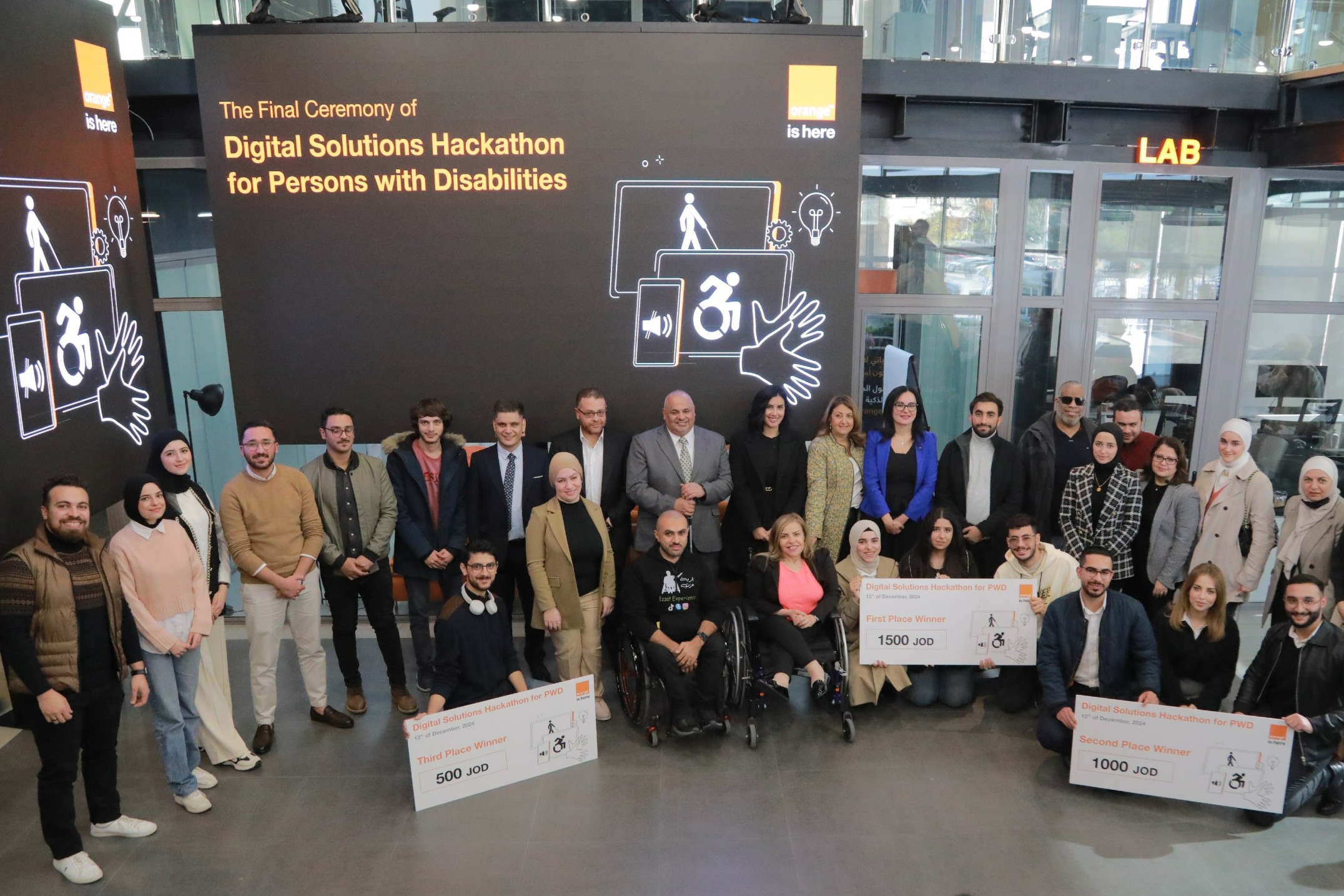 Orange Jordan Concludes Persons with Disabilities Hackathon and Honors ...